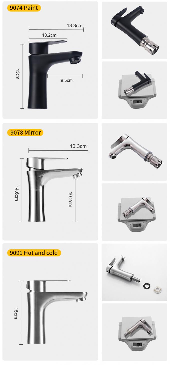 Customized Logo Silver SUS304 Stainless Steel Faucet Easy To Install